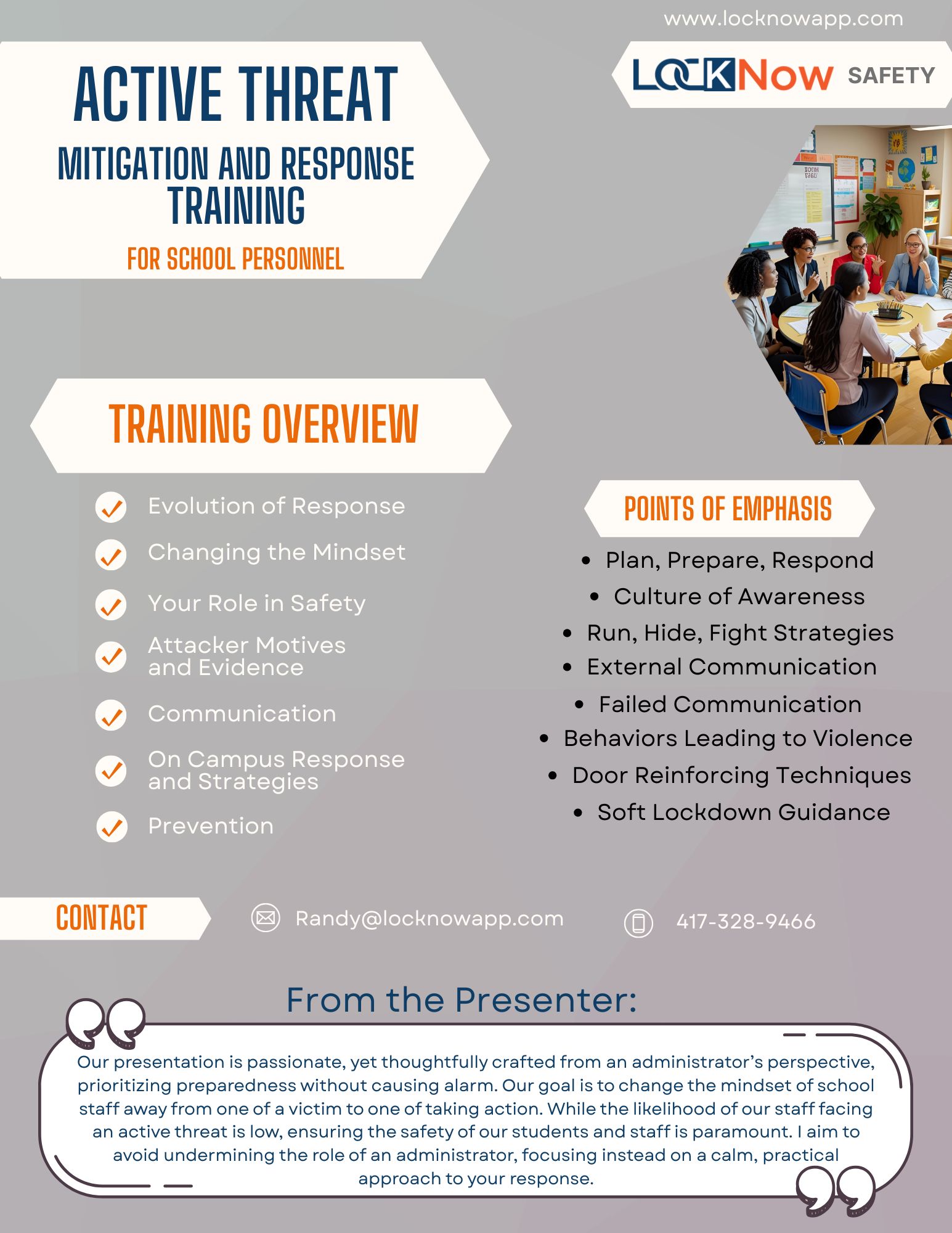 Safety Training: Active Threat Response Training